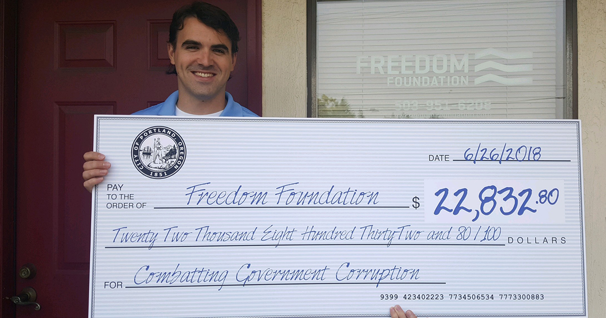 Portland’s bizarre lawsuit against Freedom Foundation ends in ...