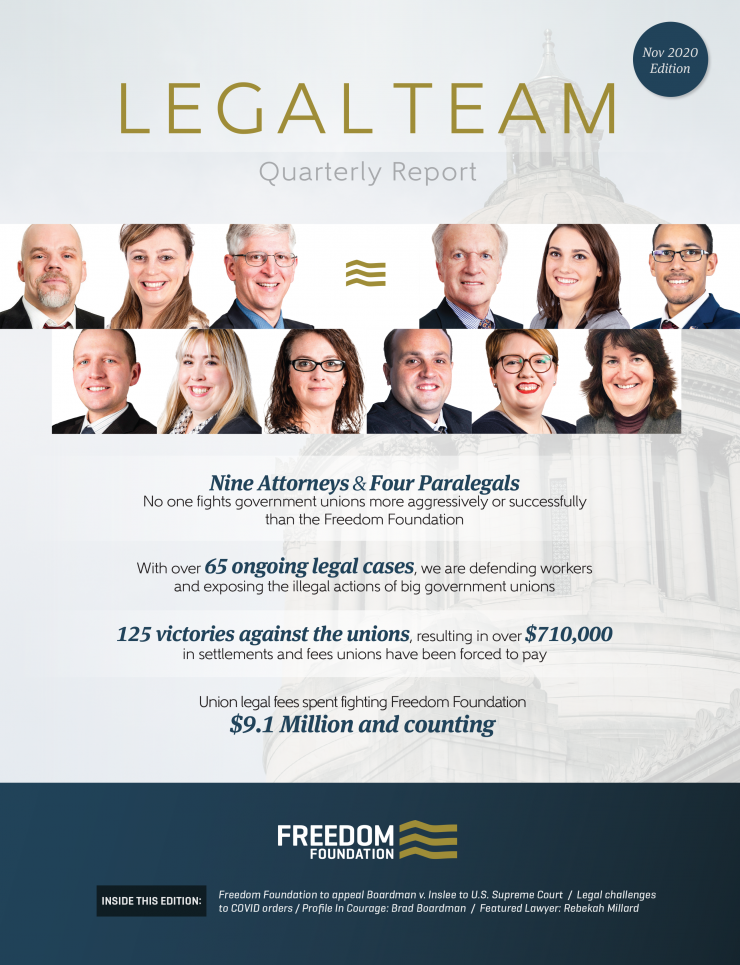 Legal Team Quarterly Report - Freedom Foundation